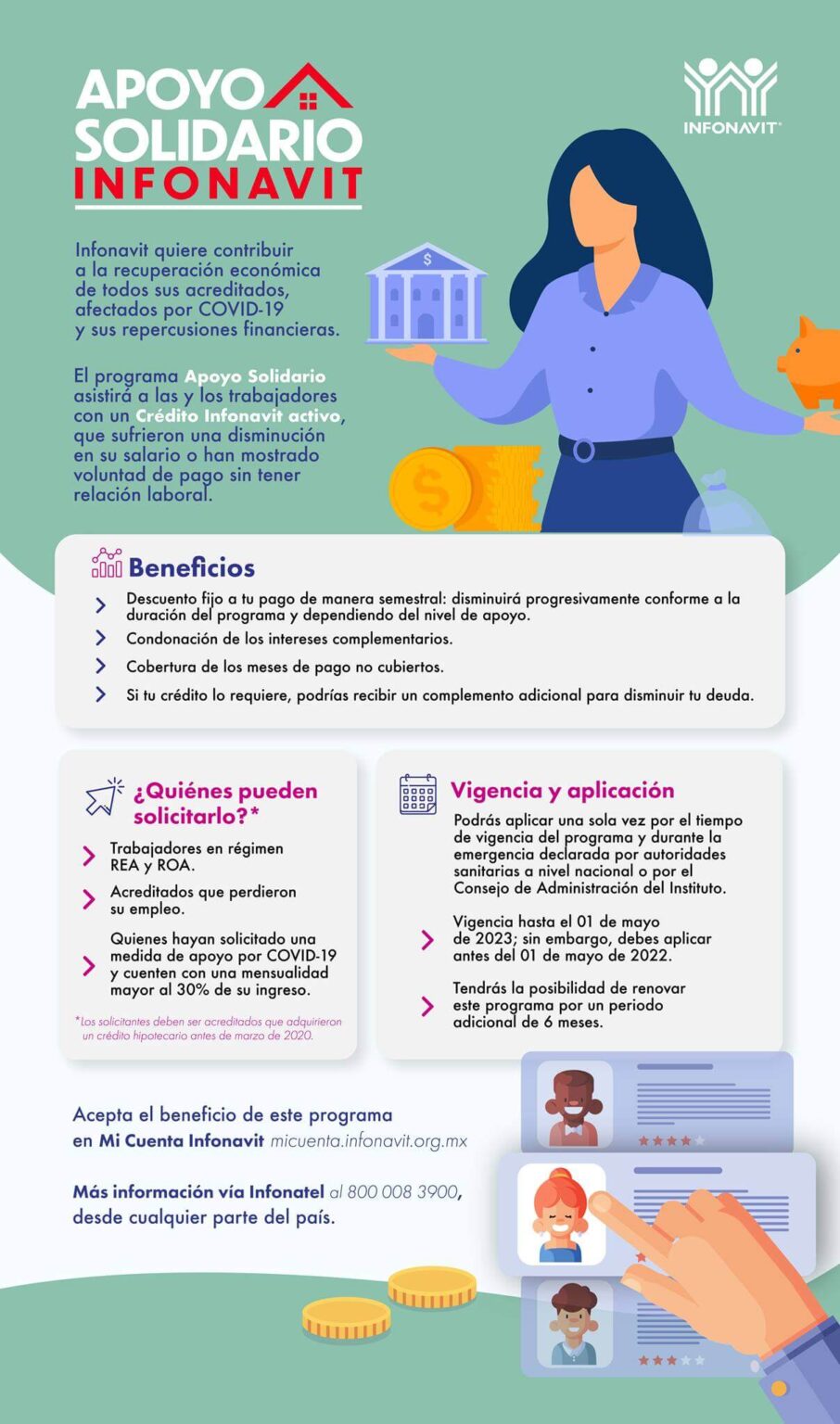¿Qué es el Apoyo Solidario Infonavit y cómo solicitarlo? - Siempre en ...